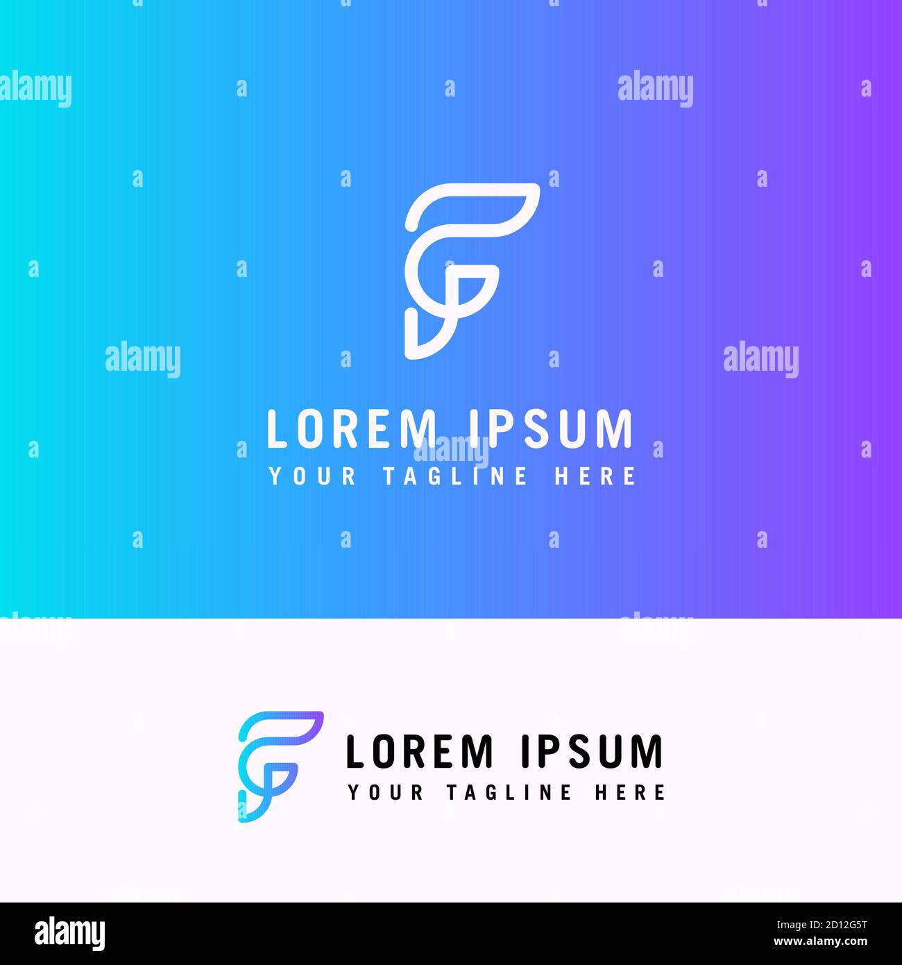 minimal logo design, f letter Logo, minimalist logo template Stock ...