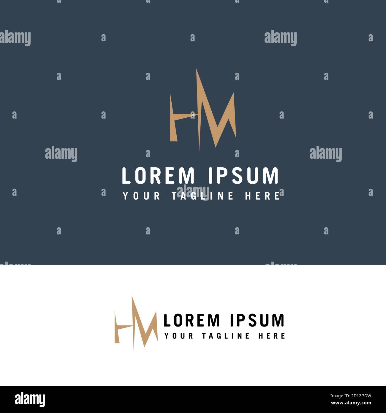 MH Logo design. M and H in modern flat style Logo design concept ...