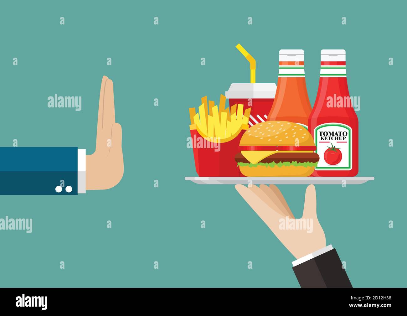 Man refuse food Stock Vector Images - Alamy