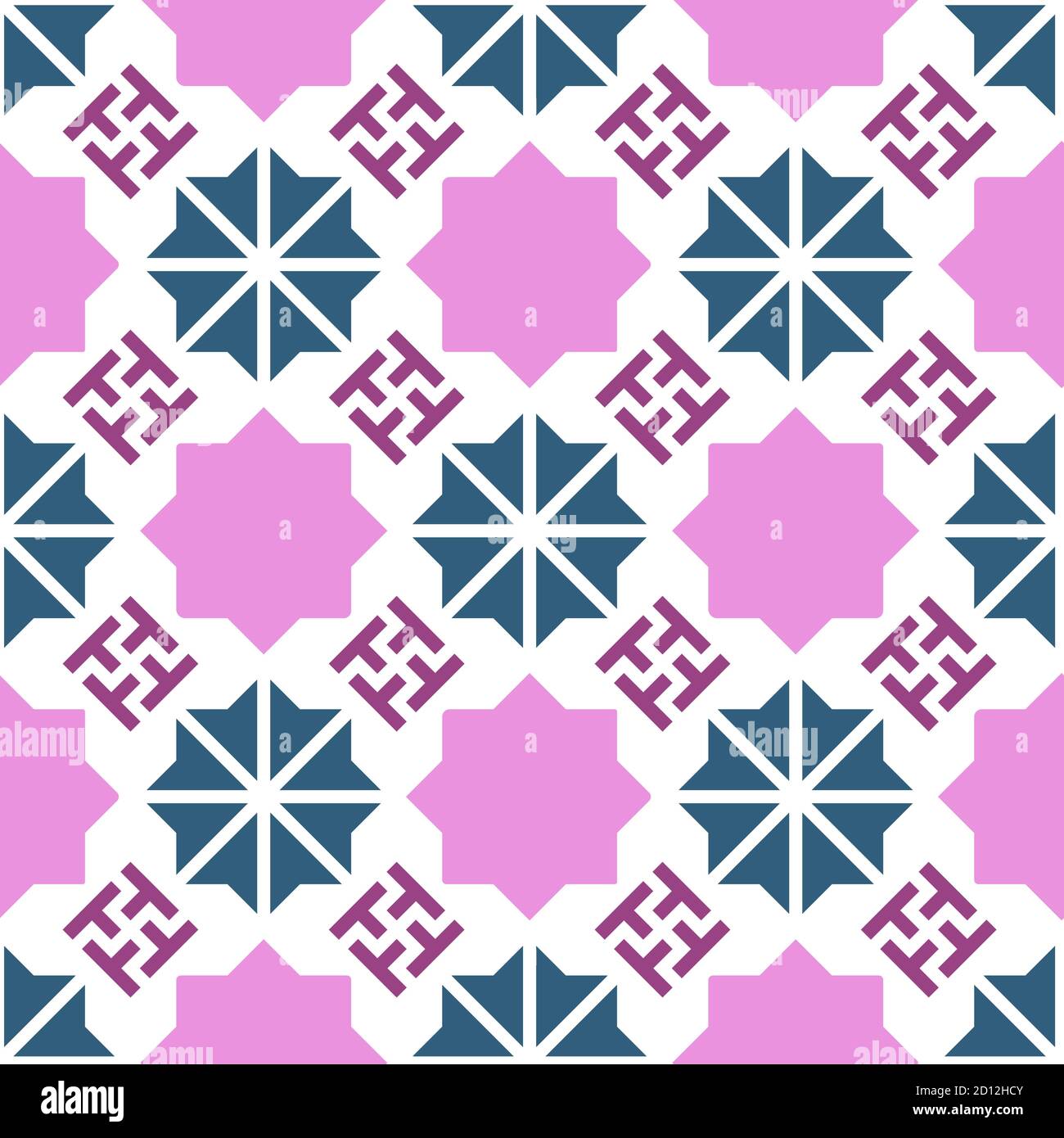 Geometric color vector pattern. Seamless geometric repeating texture ...