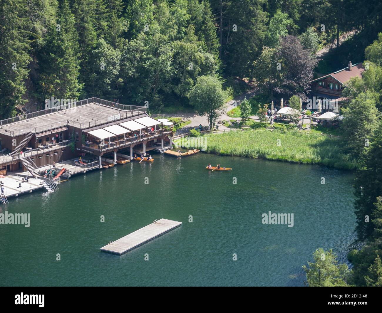 View of Piburger See (Lake Piburg) near Oetz, Tyrol, Austria Stock ...