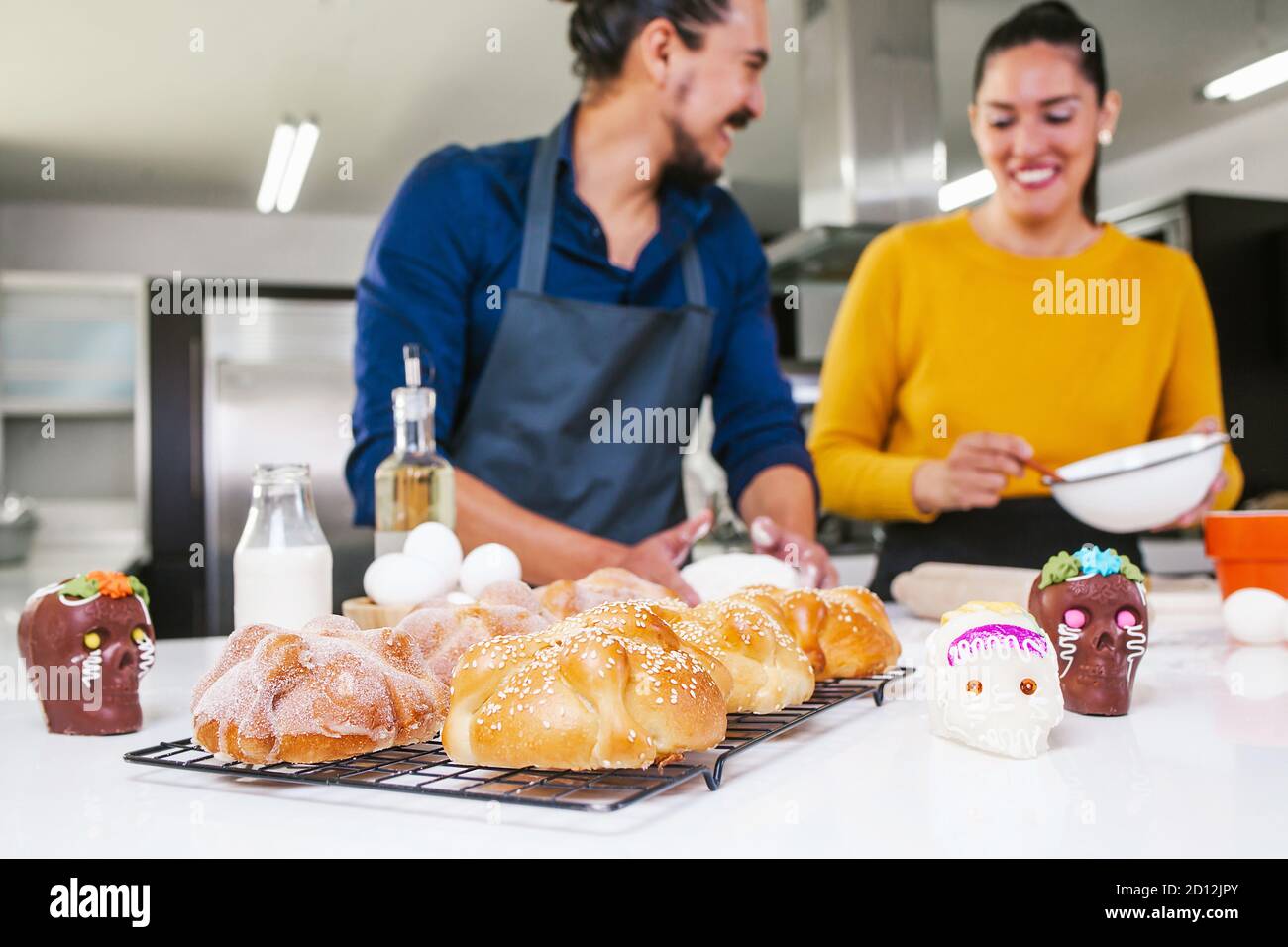 Man baking bread hi-res stock photography and images - Alamy
