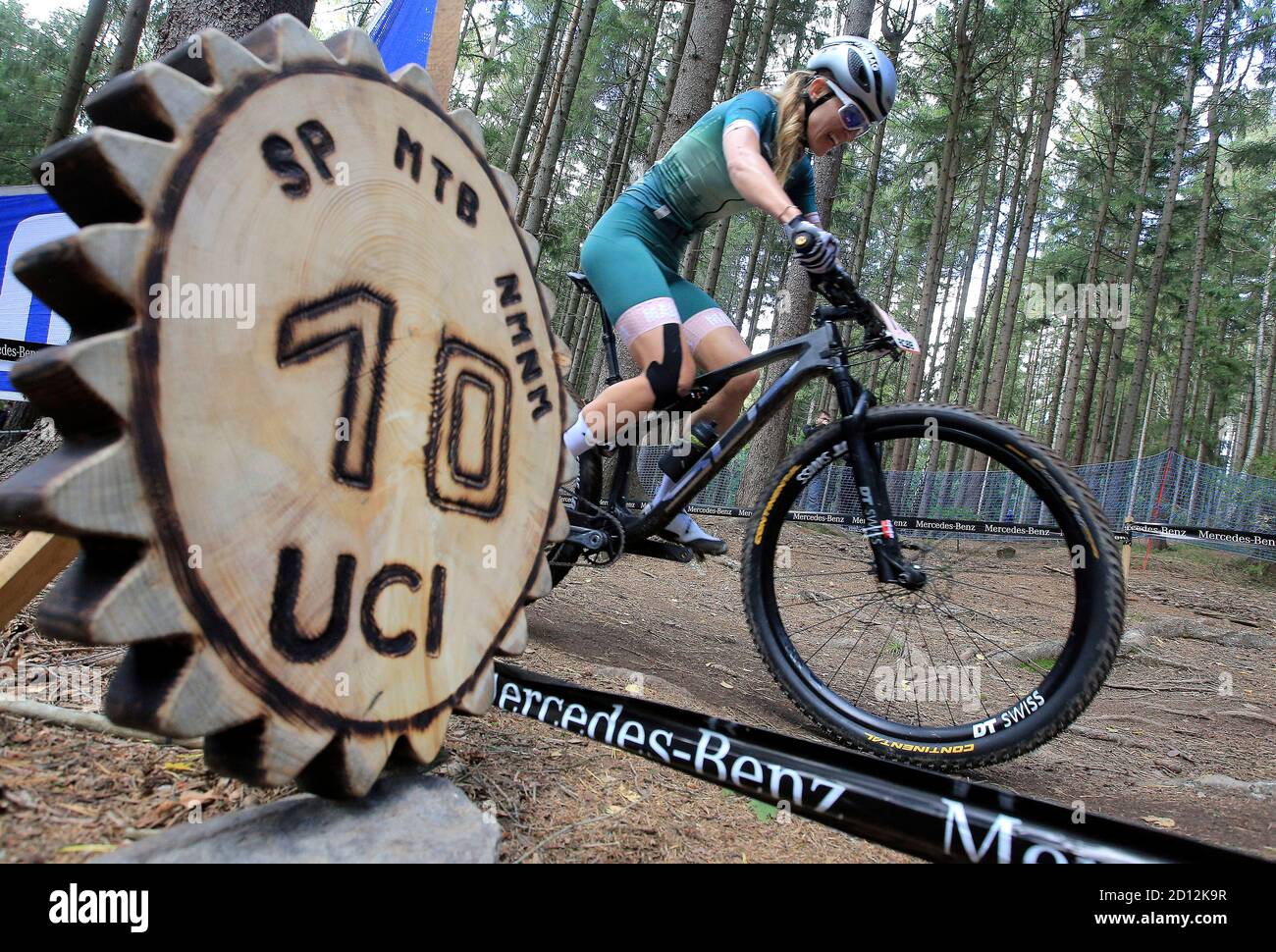 Karla Stepanova from Czech Republic competes in women's Elite category ...