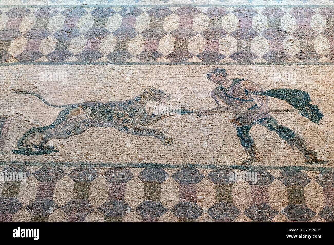 Cyprus,Paphos, Archaeological Park, House of Dionysus, Hunting scene ...