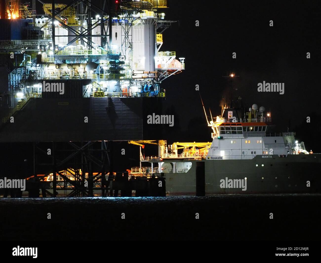 Sheerness, Kent, UK. 5th October, 2020. Borr Drilling 's gas/oil jackup ...