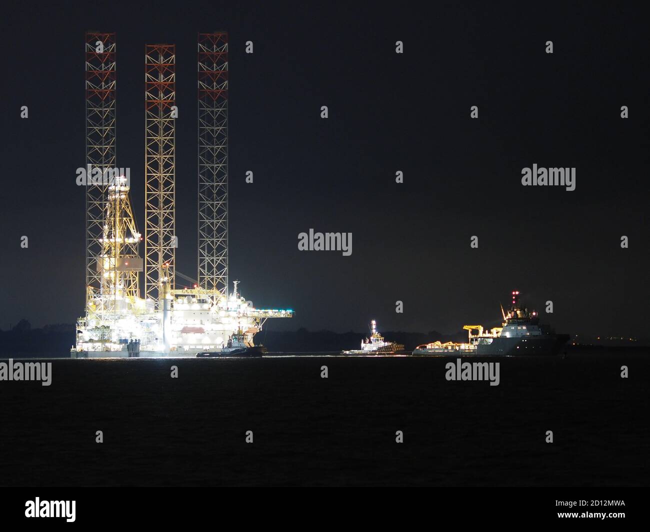 Sheerness, Kent, UK. 5th October, 2020. Borr Drilling 's gas/oil jackup ...