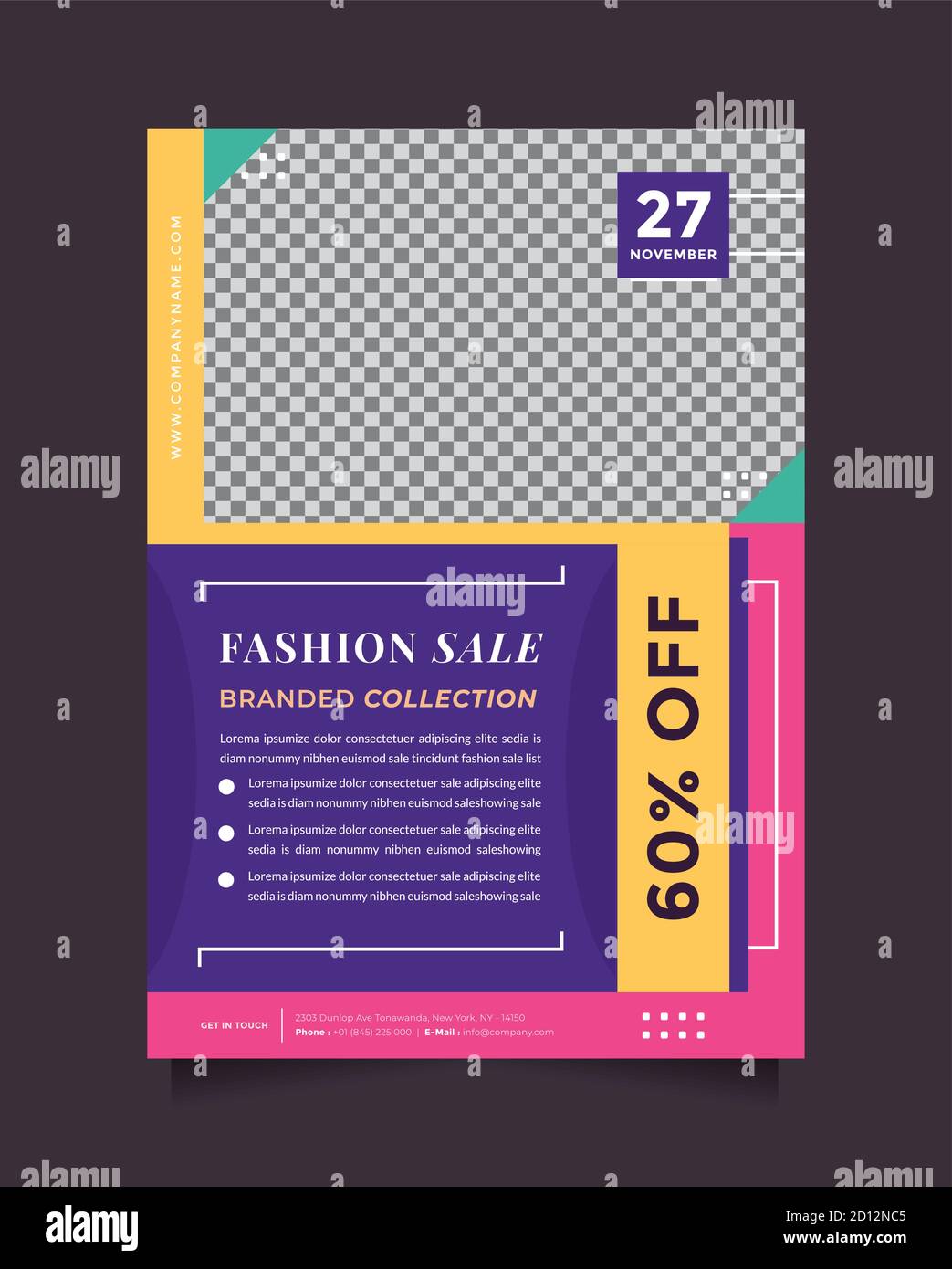 Creative and modern fashion Sale design template with A4 Size Stock ...