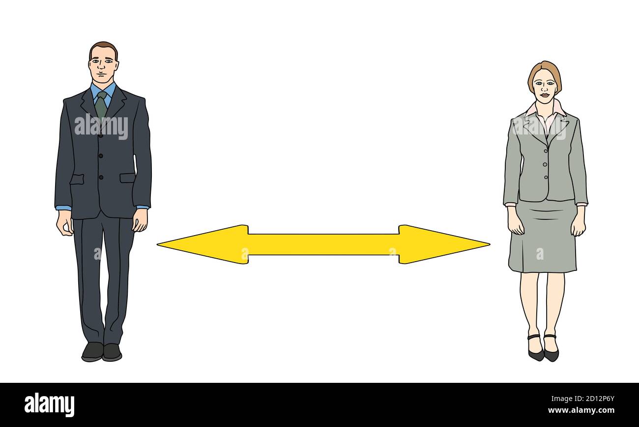 Social distance clip art hi-res stock photography and images - Alamy