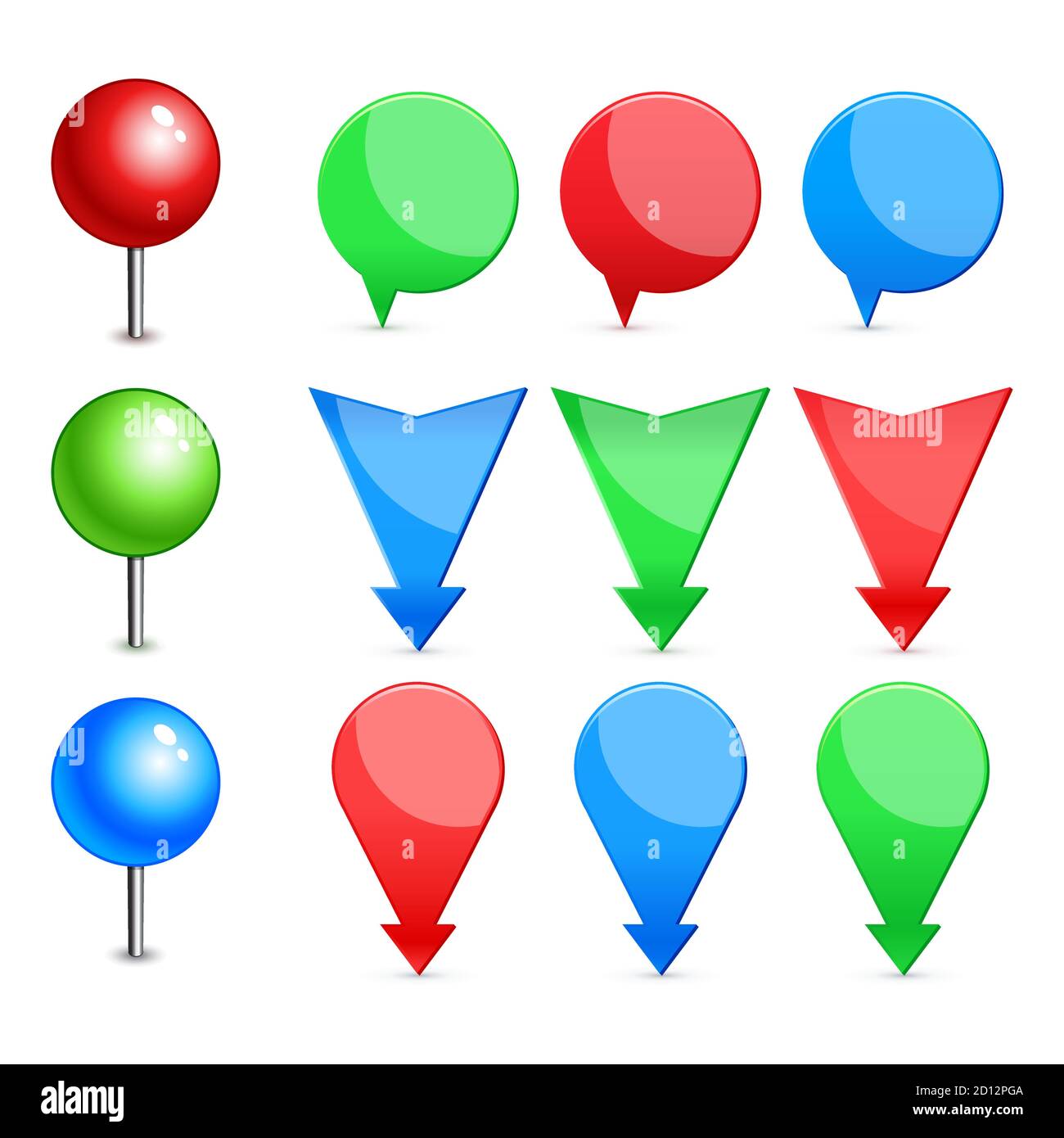 Map tack Stock Vector Images - Alamy