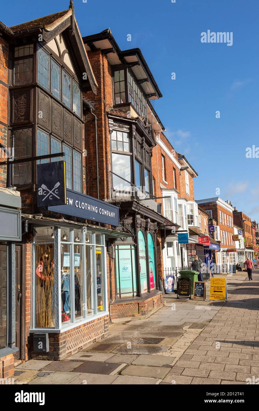 High Street Shops Historic Buildings High Resolution Stock Photography ...