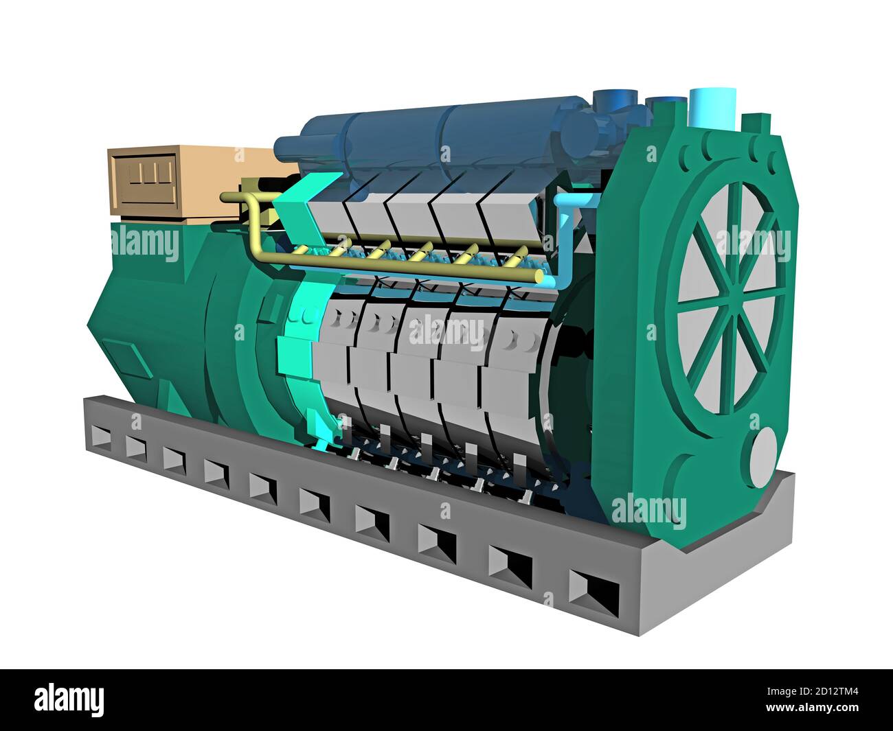 heavy steel generator for power generation Stock Photo - Alamy