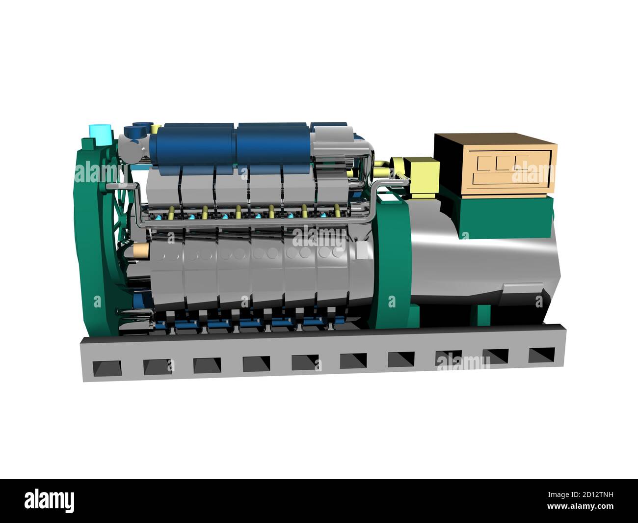 heavy steel generator for power generation Stock Photo - Alamy
