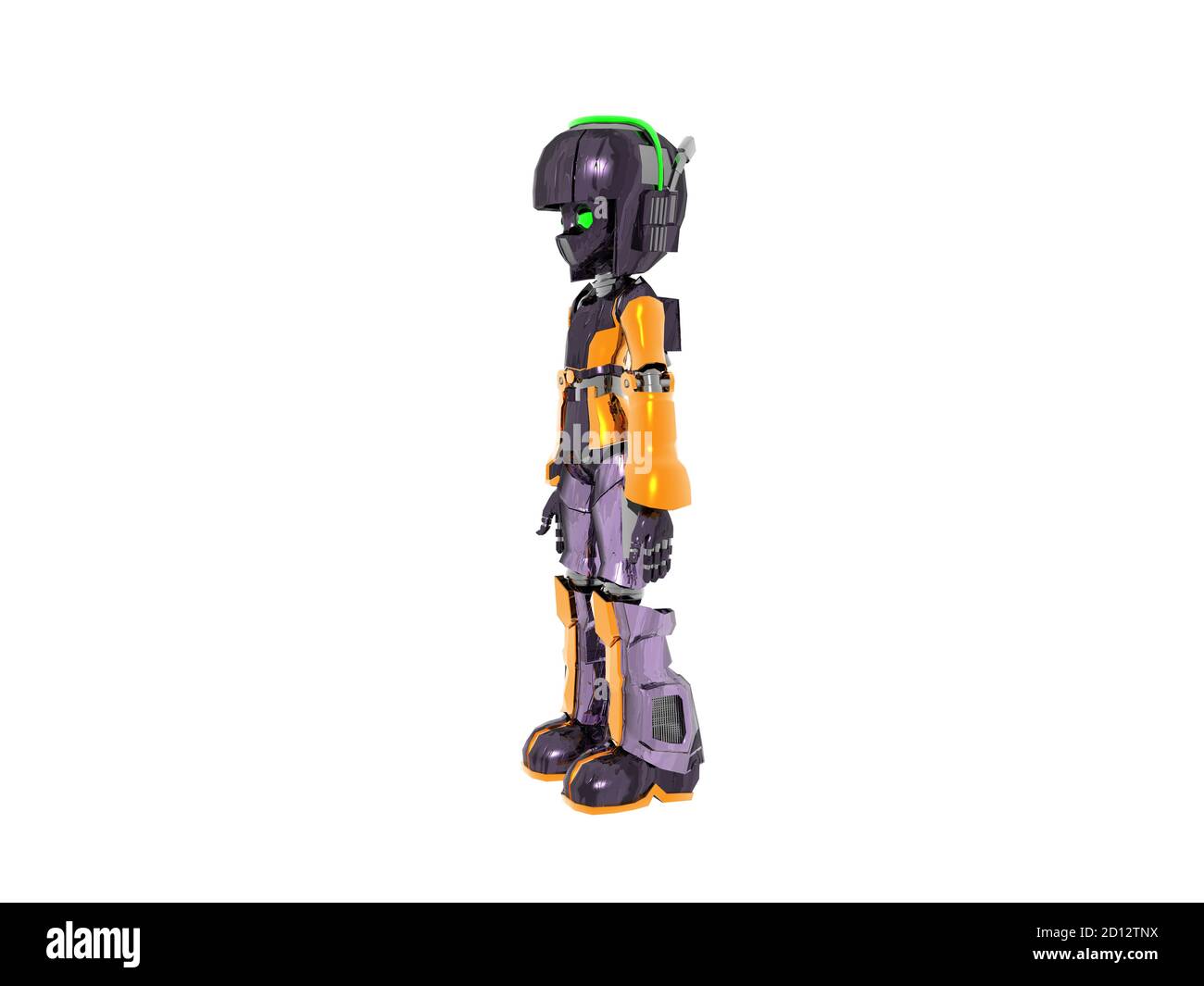 shiny silver humanoid robot Stock Photo - Alamy