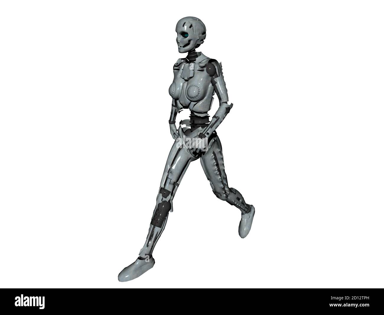 humanoid robot with steel skeleton Stock Photo - Alamy