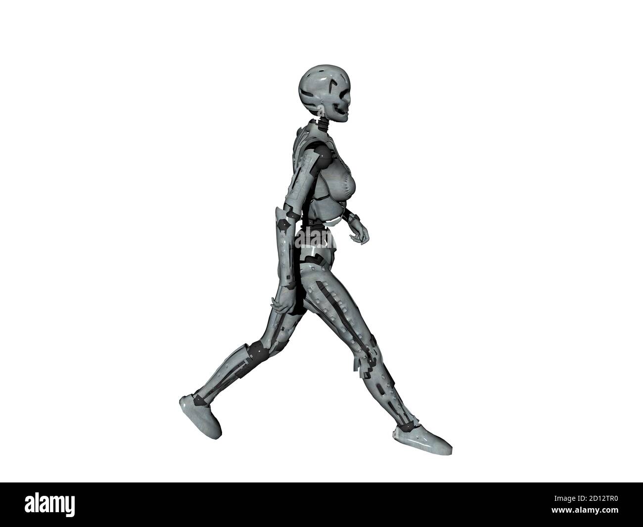 humanoid robot with steel skeleton Stock Photo - Alamy