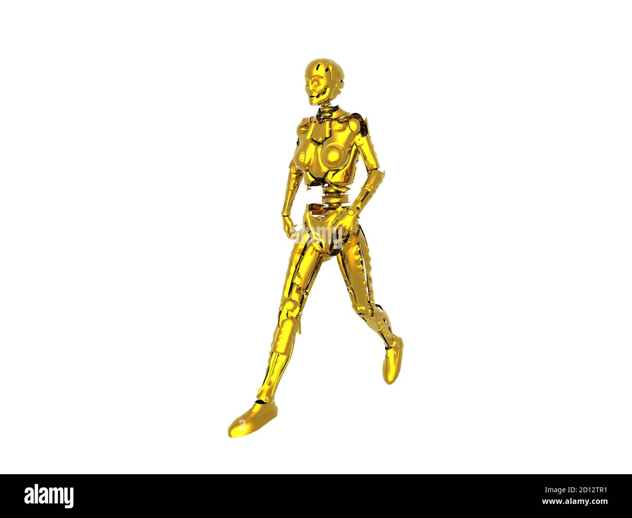 humanoid robot with steel skeleton Stock Photo - Alamy