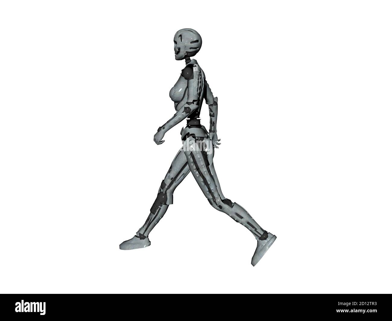 humanoid robot with steel skeleton Stock Photo - Alamy