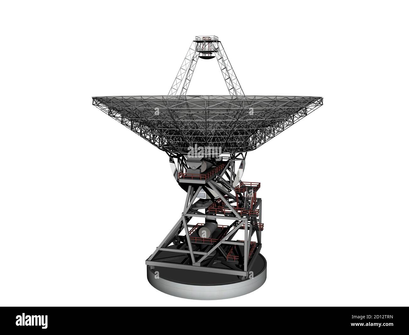 swiveling satellite dish for receiving data from space Stock Photo - Alamy