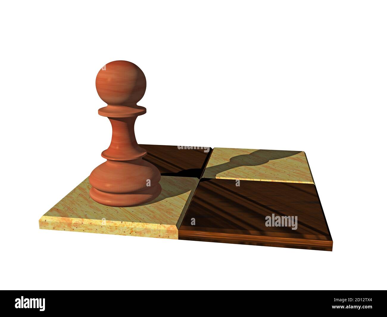 simple chess board with pawn Stock Photo - Alamy