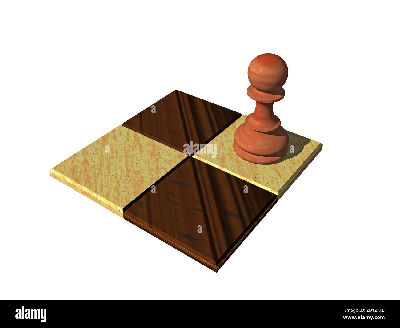 simple chess board with pawn Stock Photo - Alamy