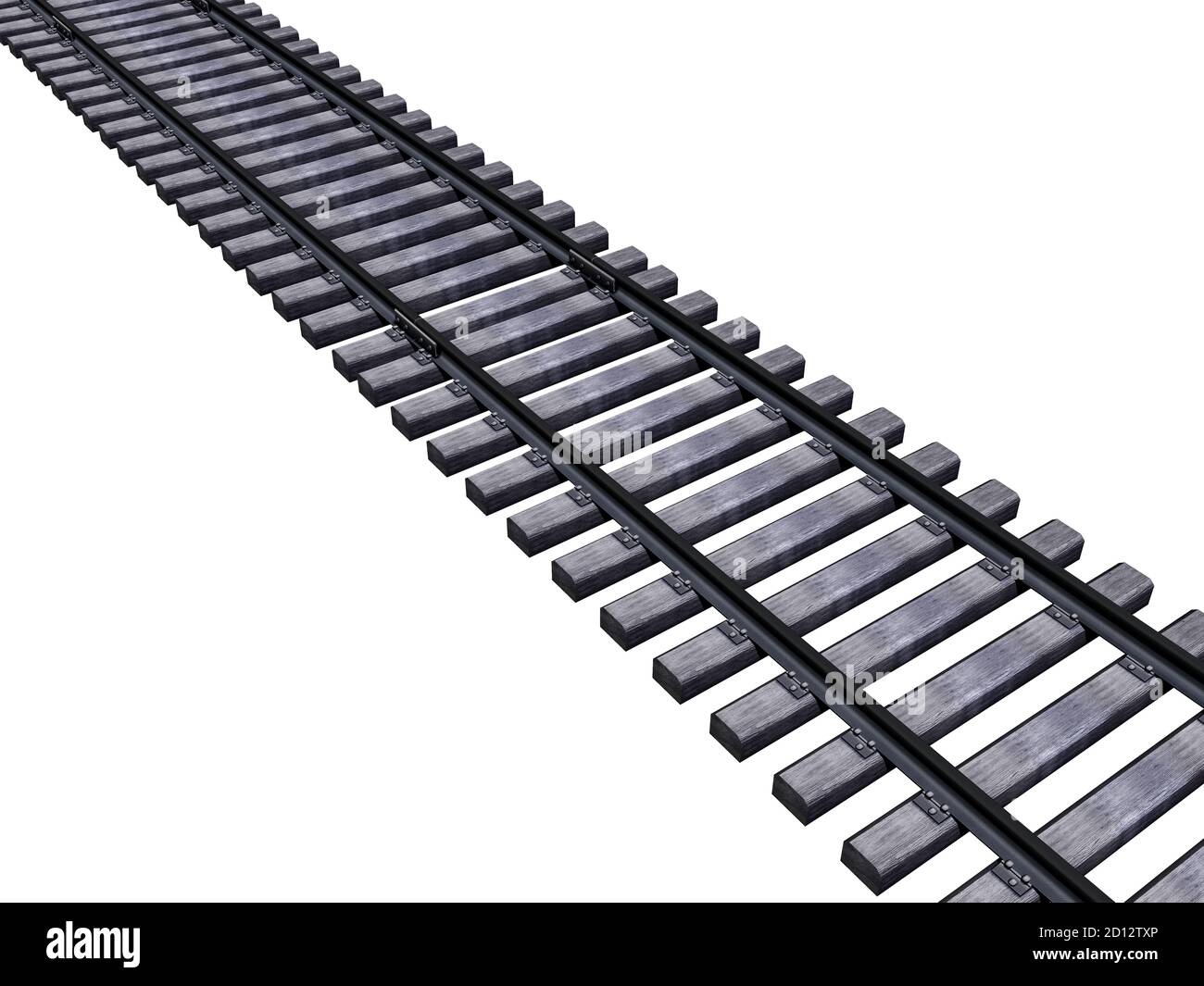 Tracks with sills for rail traffic Stock Photo - Alamy