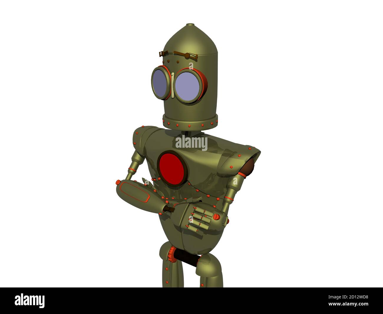humanoid steel cartoon robot Stock Photo - Alamy