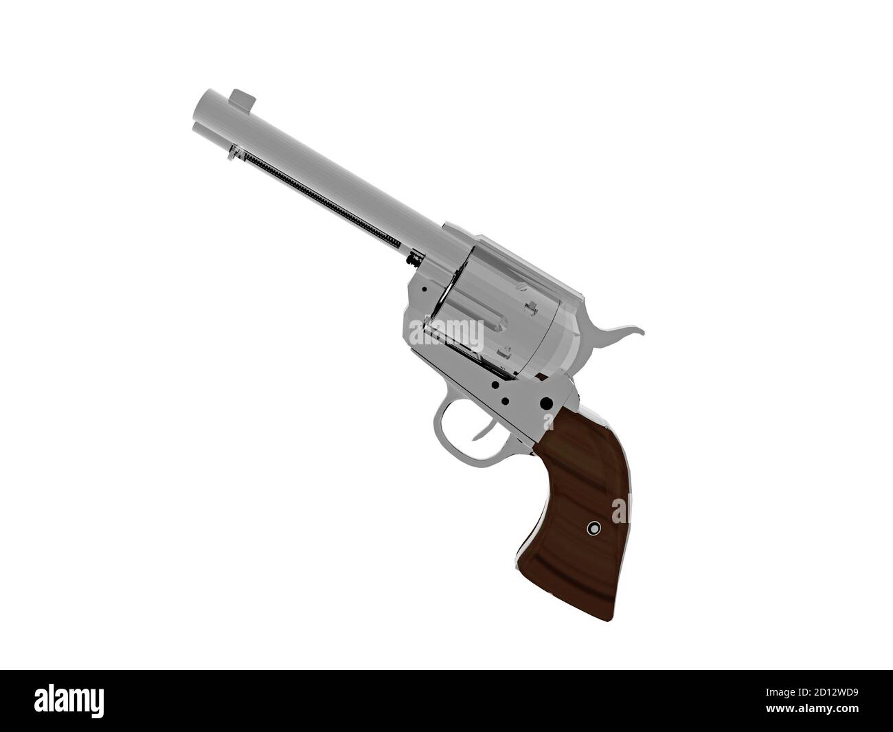 Wild West drum revolver with holster Stock Photo - Alamy