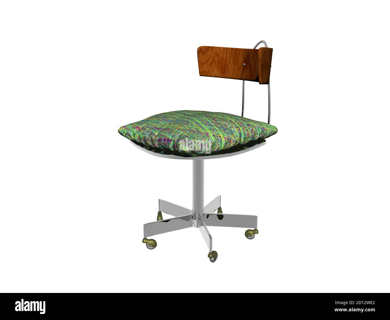 simple office chair with wheels Stock Photo - Alamy