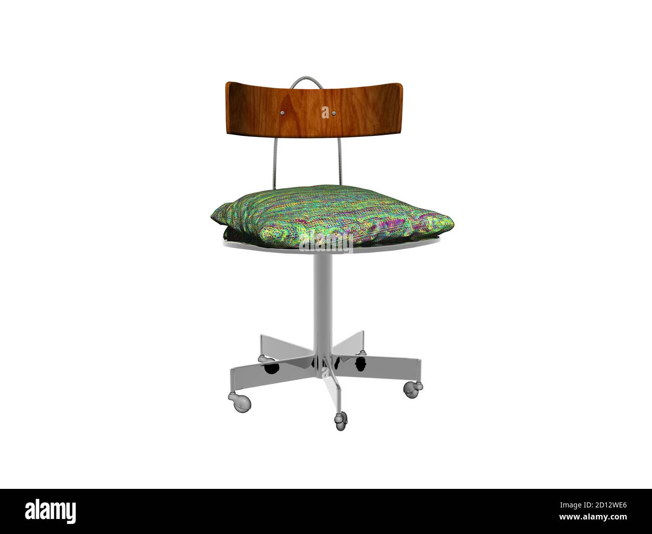 simple office chair with wheels Stock Photo - Alamy