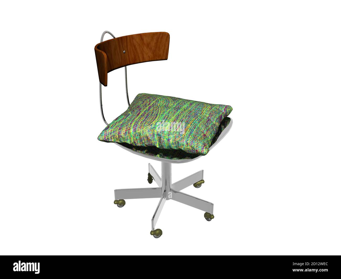 simple office chair with wheels Stock Photo - Alamy