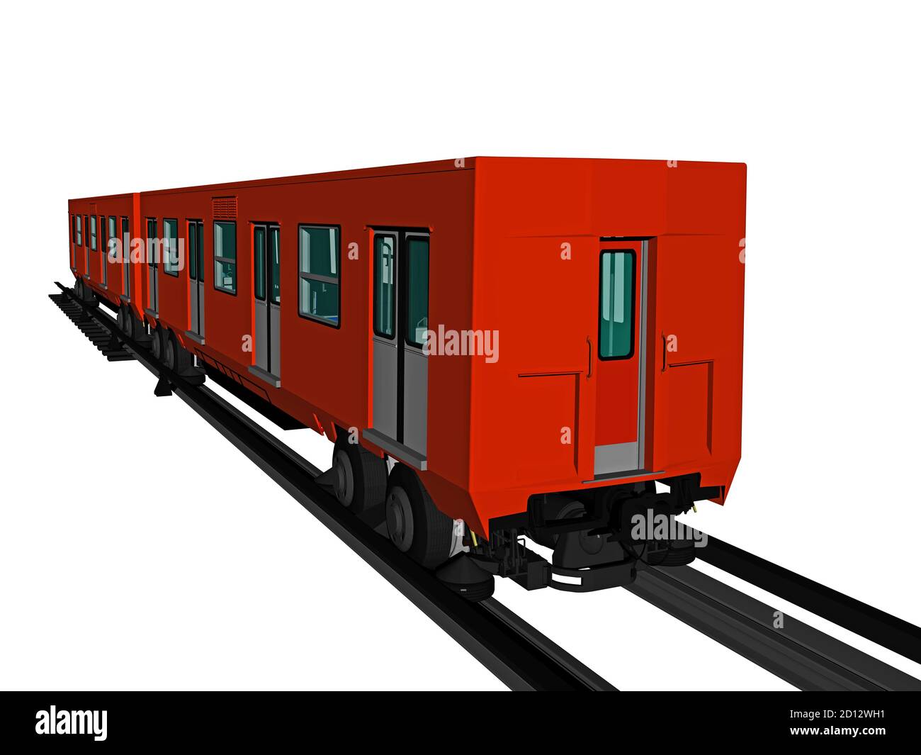 Red regional train hi-res stock photography and images - Alamy