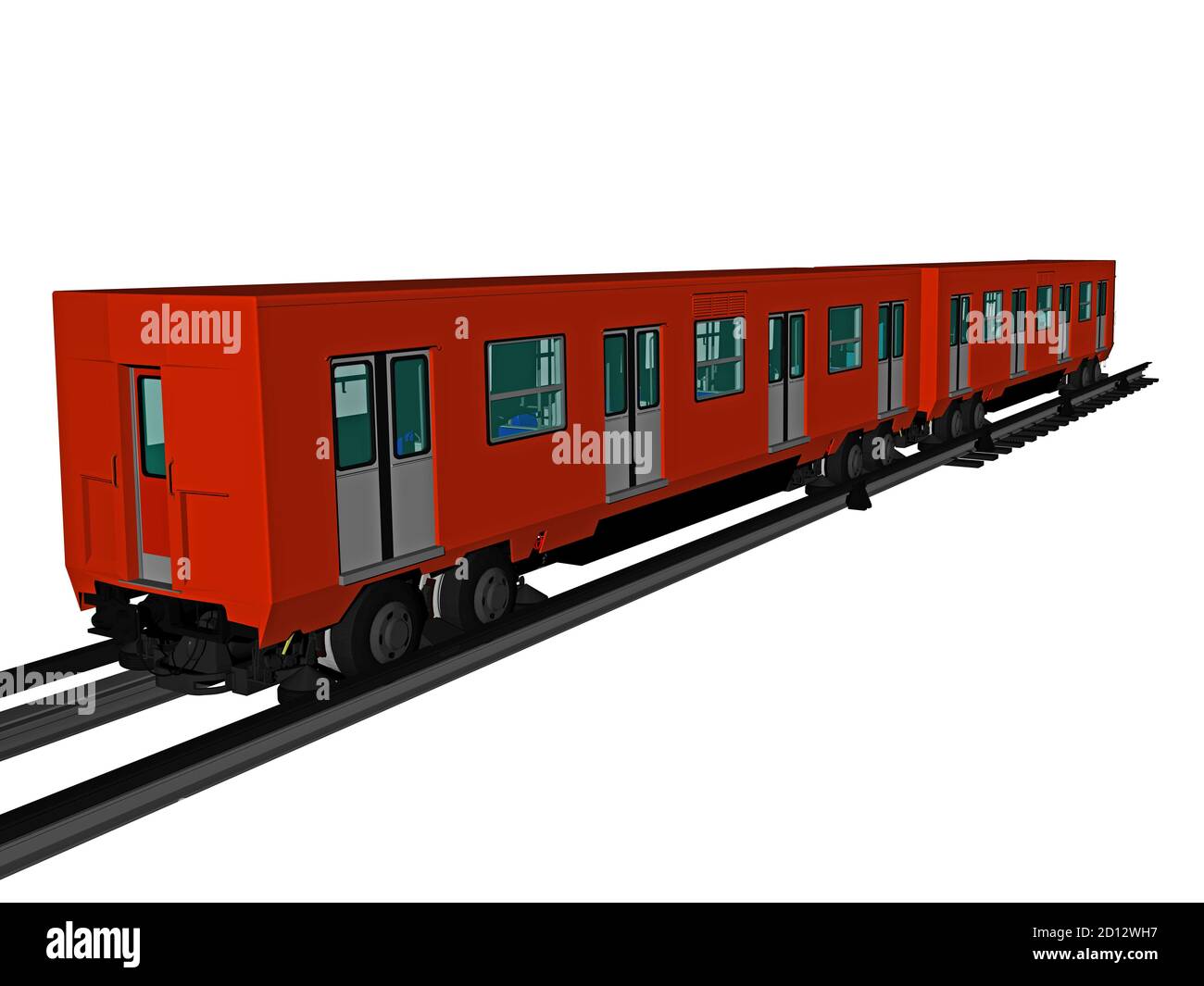 Red regional train hi-res stock photography and images - Alamy