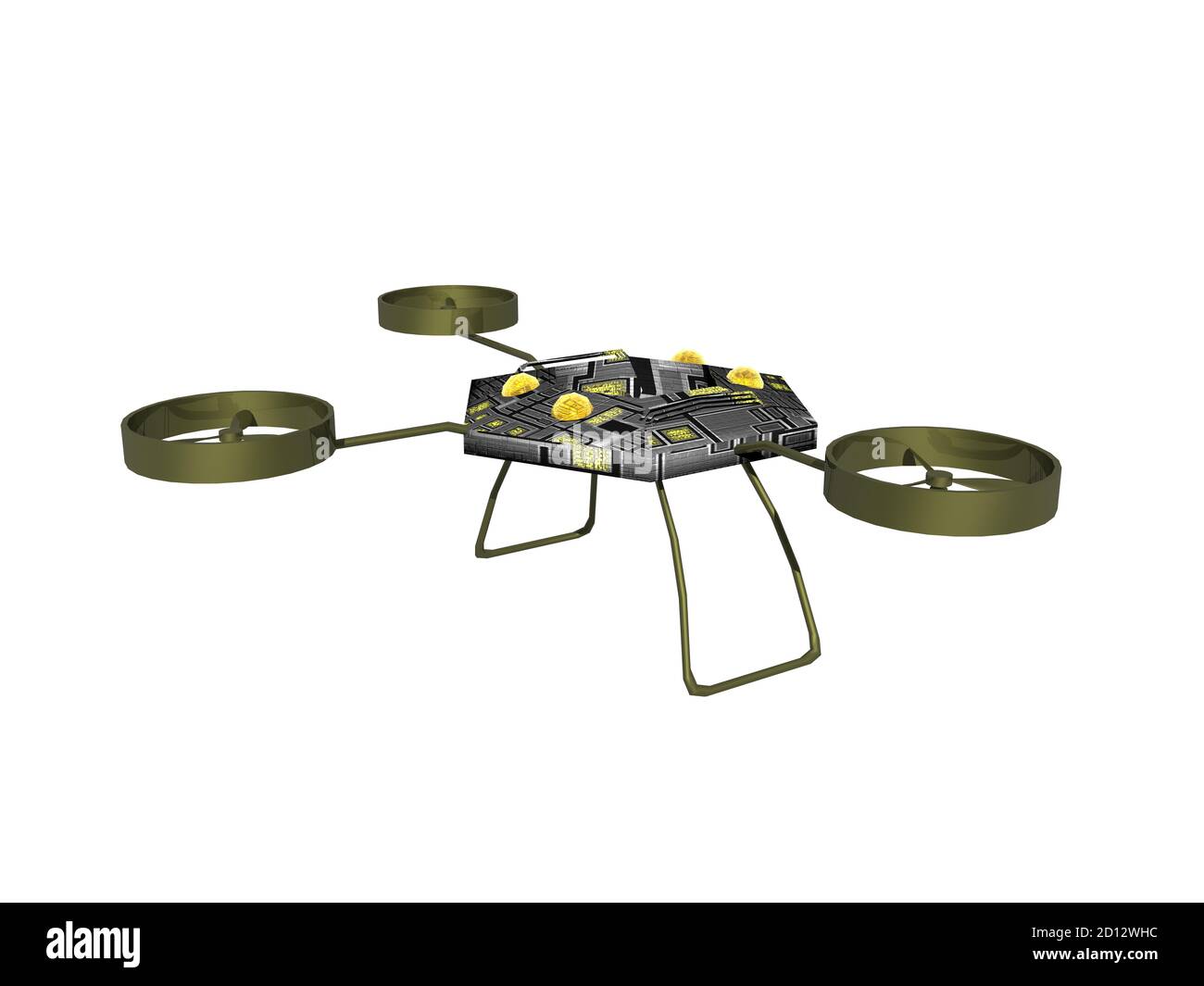 flying drone for surveillance Stock Photo - Alamy