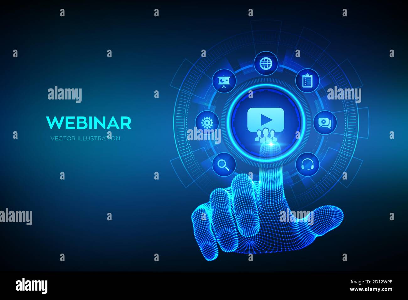 Webinar workshop Stock Vector Images - Alamy