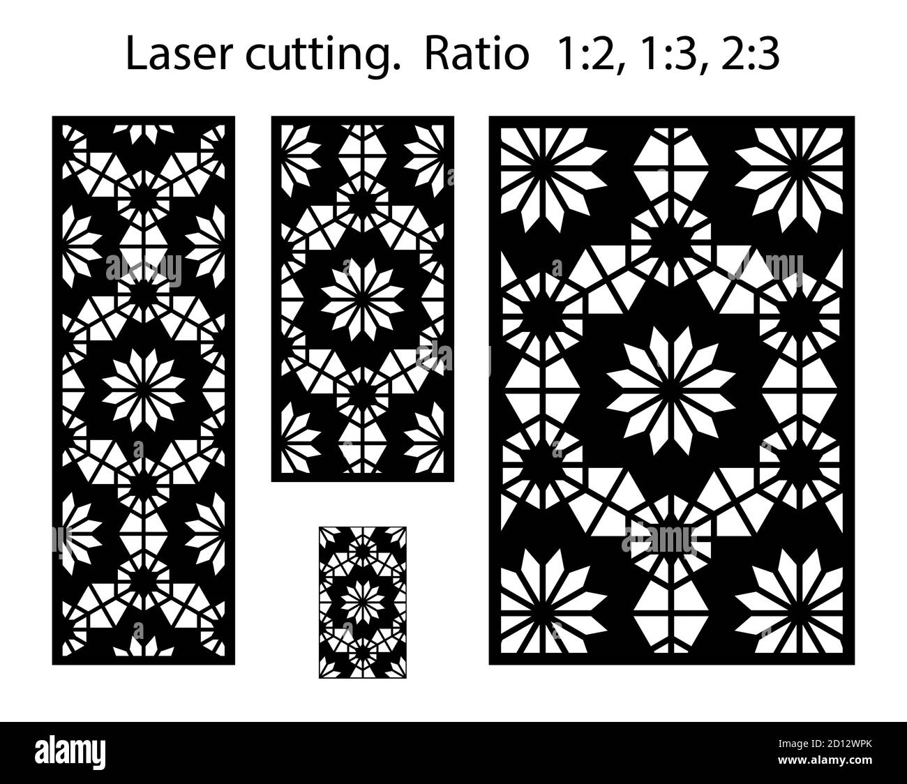 Shade screen, privacy fence template. Laser cut vector panel, screen ...