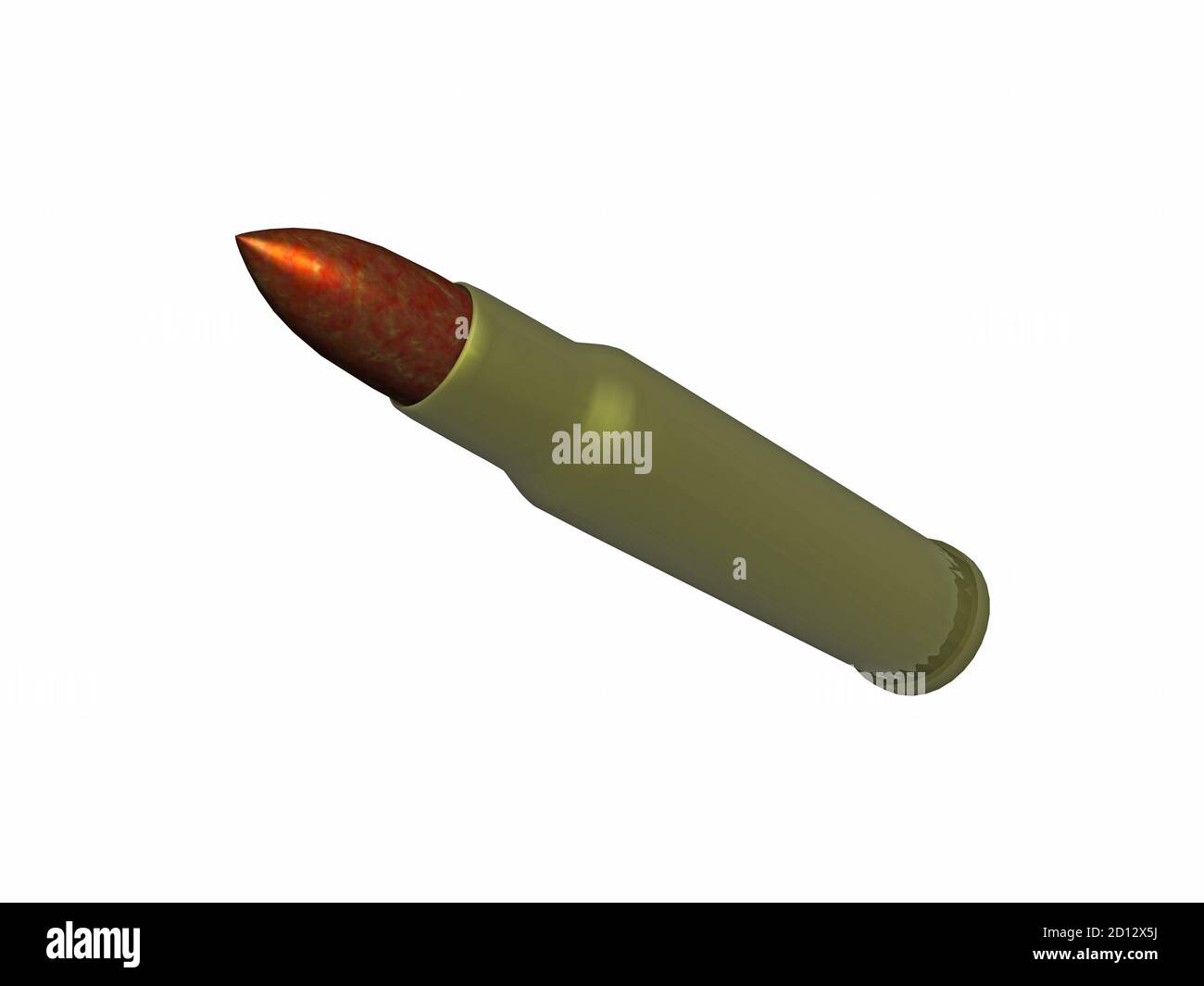 brass rifle cartridge with bullet and sleeve Stock Photo - Alamy
