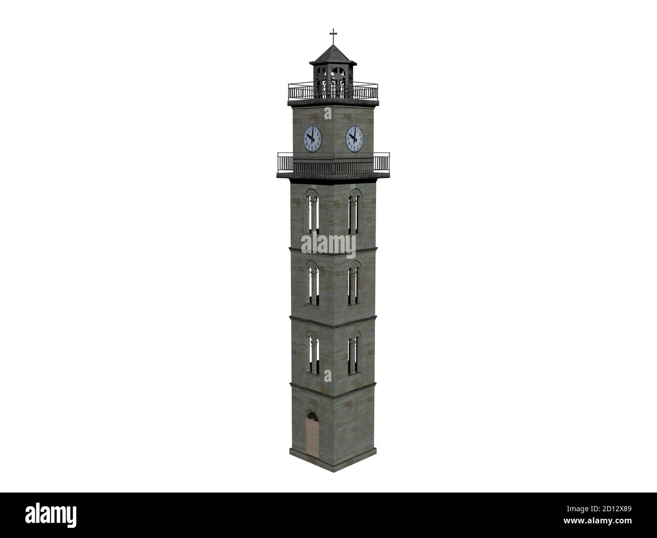 high stone tower with windows Stock Photo - Alamy