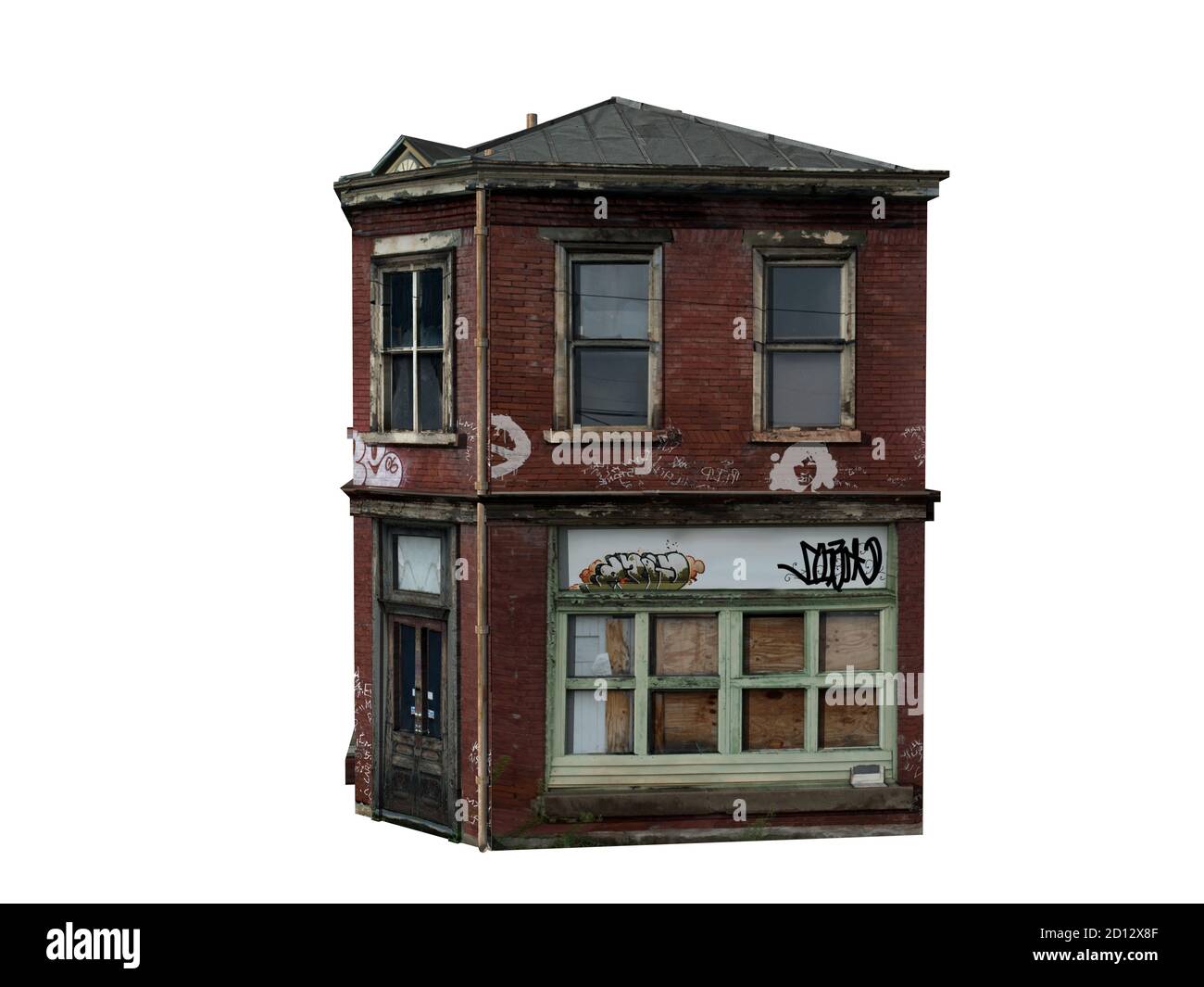 old brick factory building with smears Stock Photo - Alamy