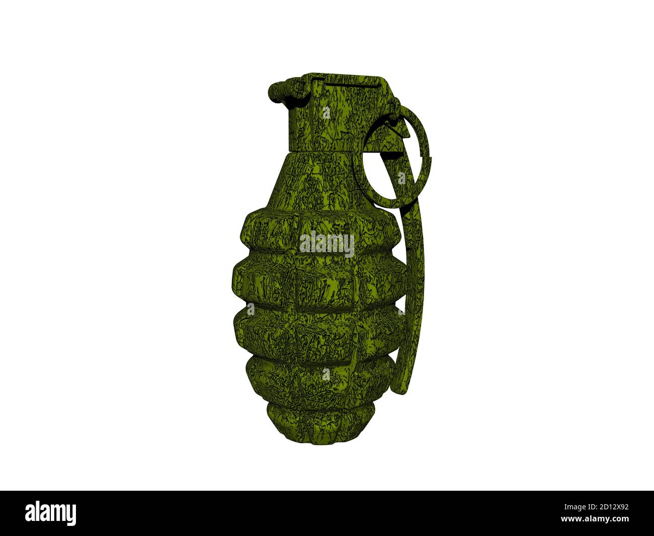 Hand grenade with split pin and handle Stock Photo - Alamy