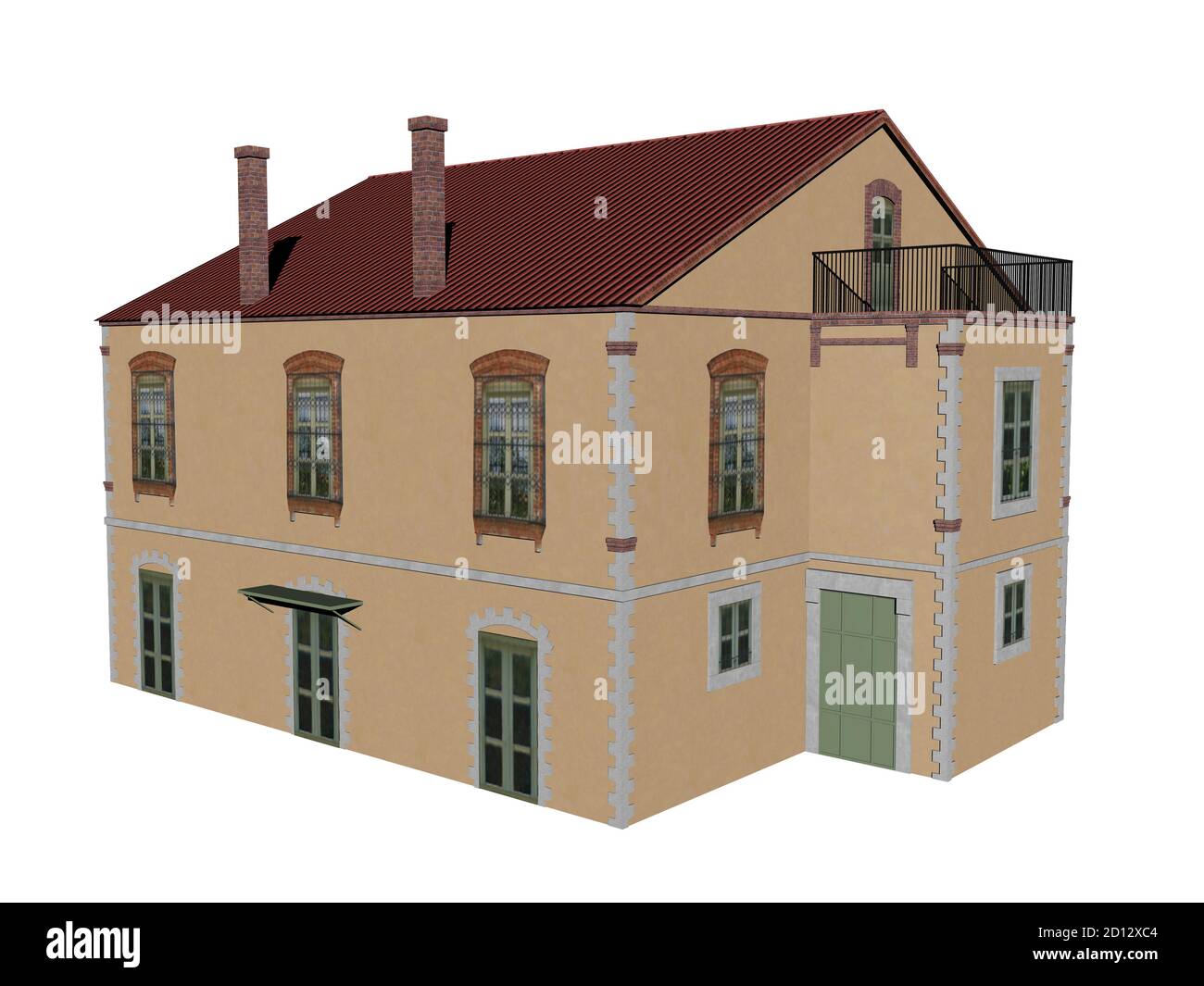 large building complex with business premises Stock Photo - Alamy