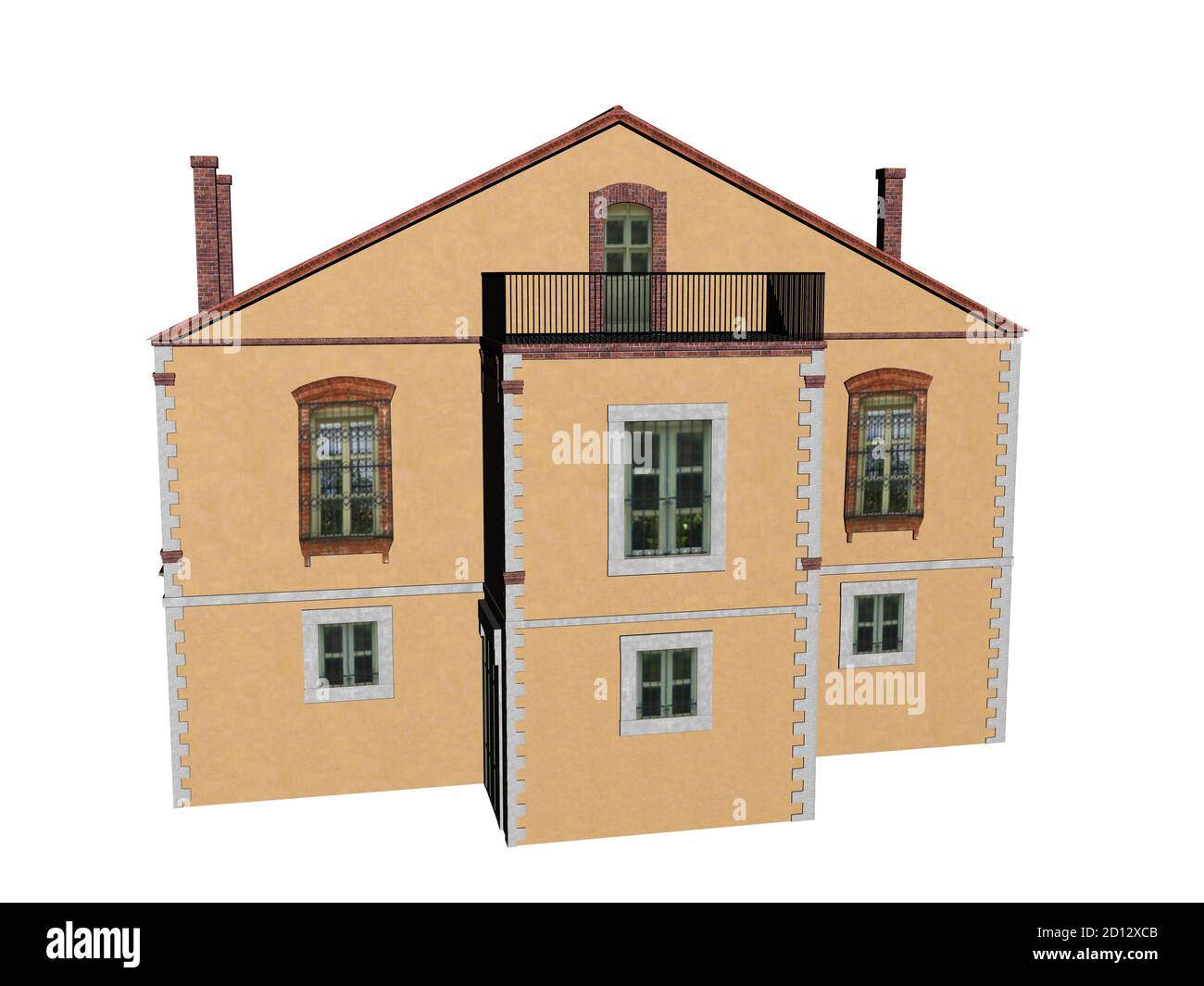 large building complex with business premises Stock Photo - Alamy