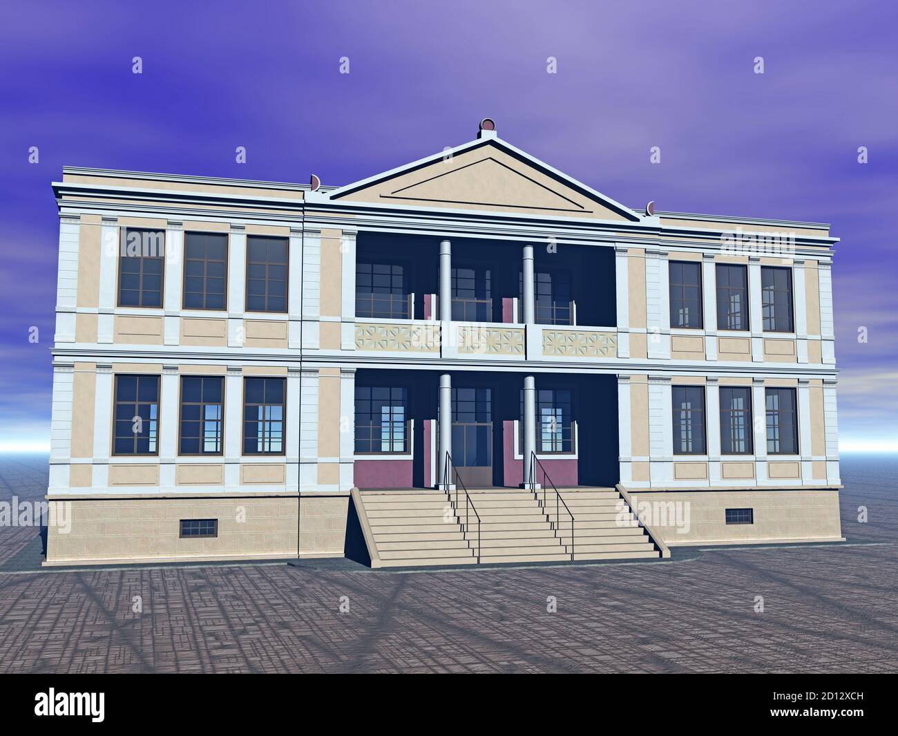 large building complex with business premises Stock Photo - Alamy