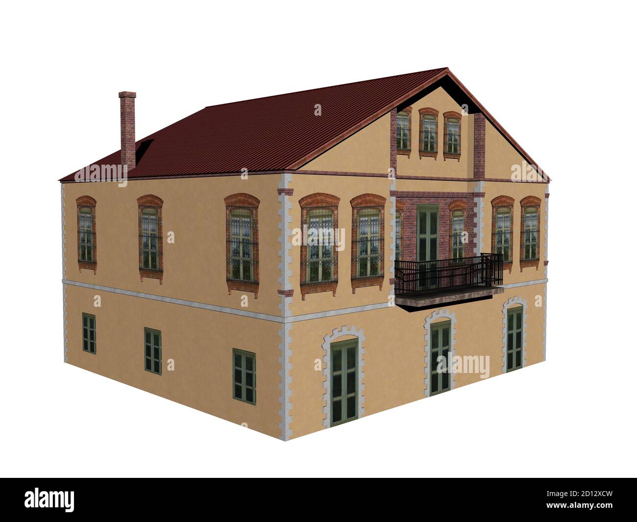 large building complex with business premises Stock Photo - Alamy