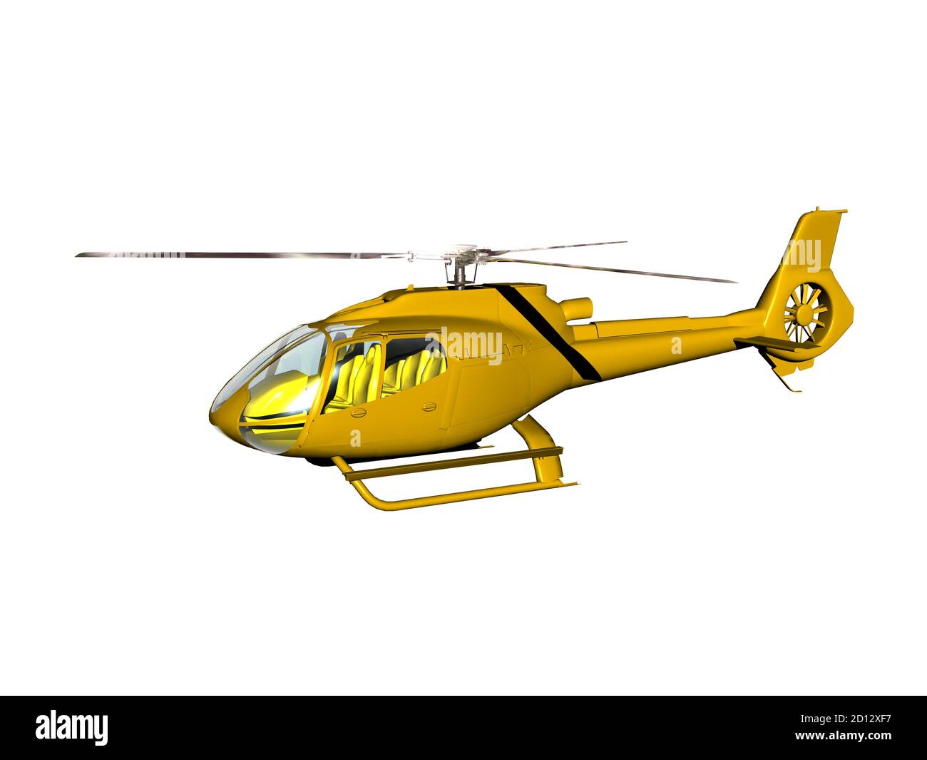 yellow helicopter for rescue flights Stock Photo - Alamy