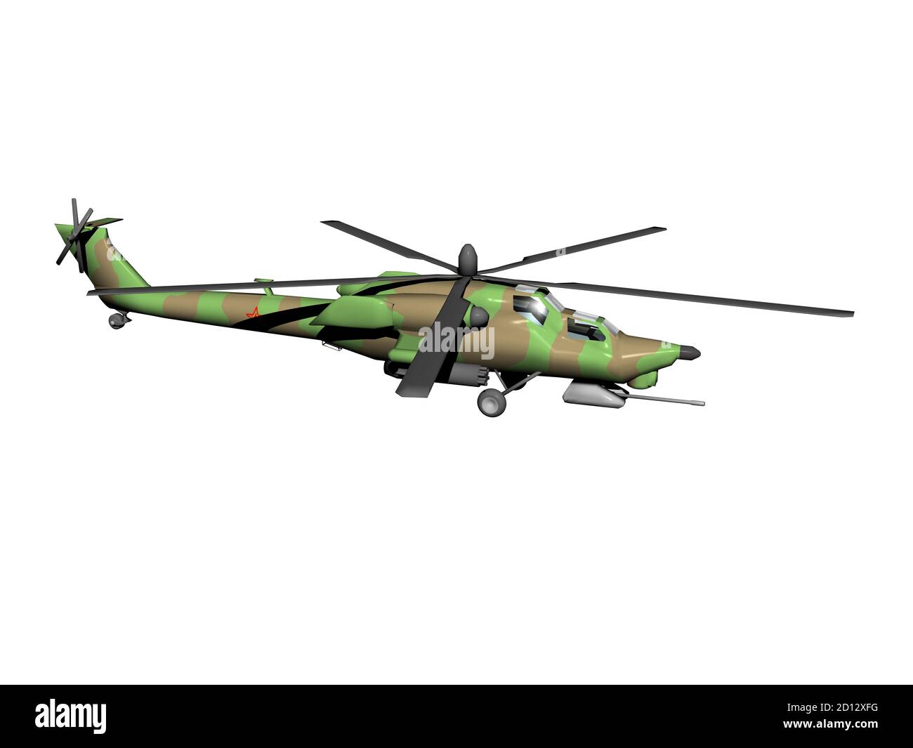 Helicopter with camouflage colors in the sky Stock Photo - Alamy