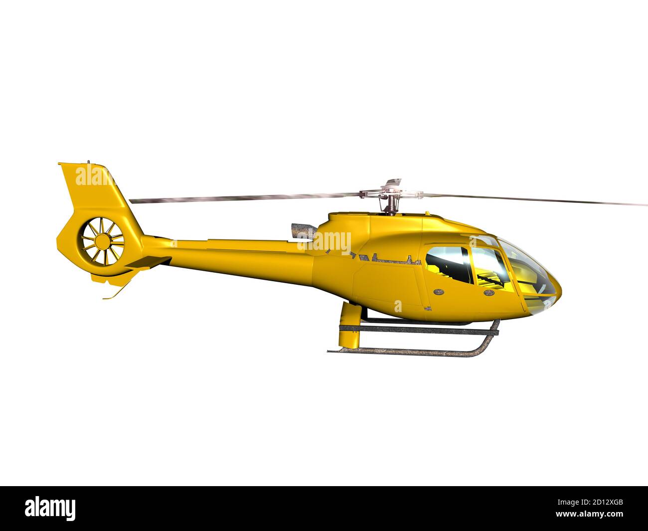 yellow helicopter for rescue flights Stock Photo - Alamy