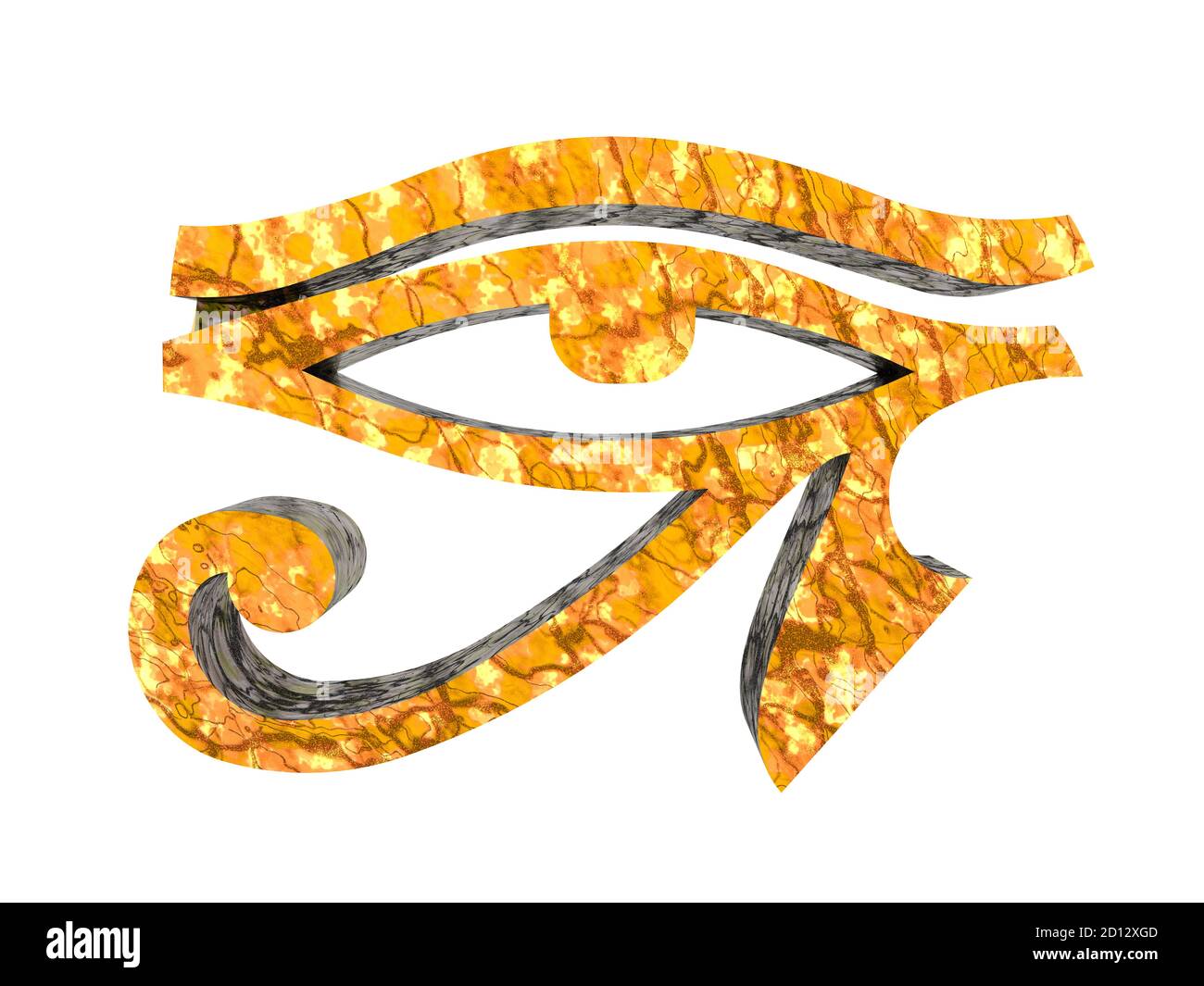 Egyptian hieroglyph of a divine eye Stock Photo - Alamy