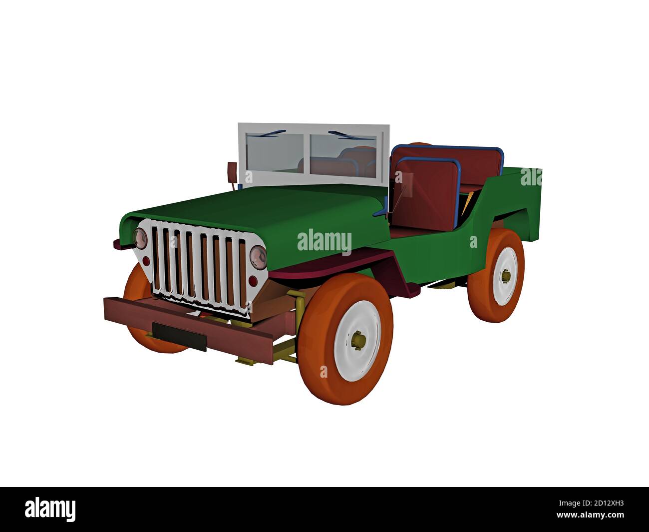 green off-road military vehicle as a convertible Stock Photo - Alamy