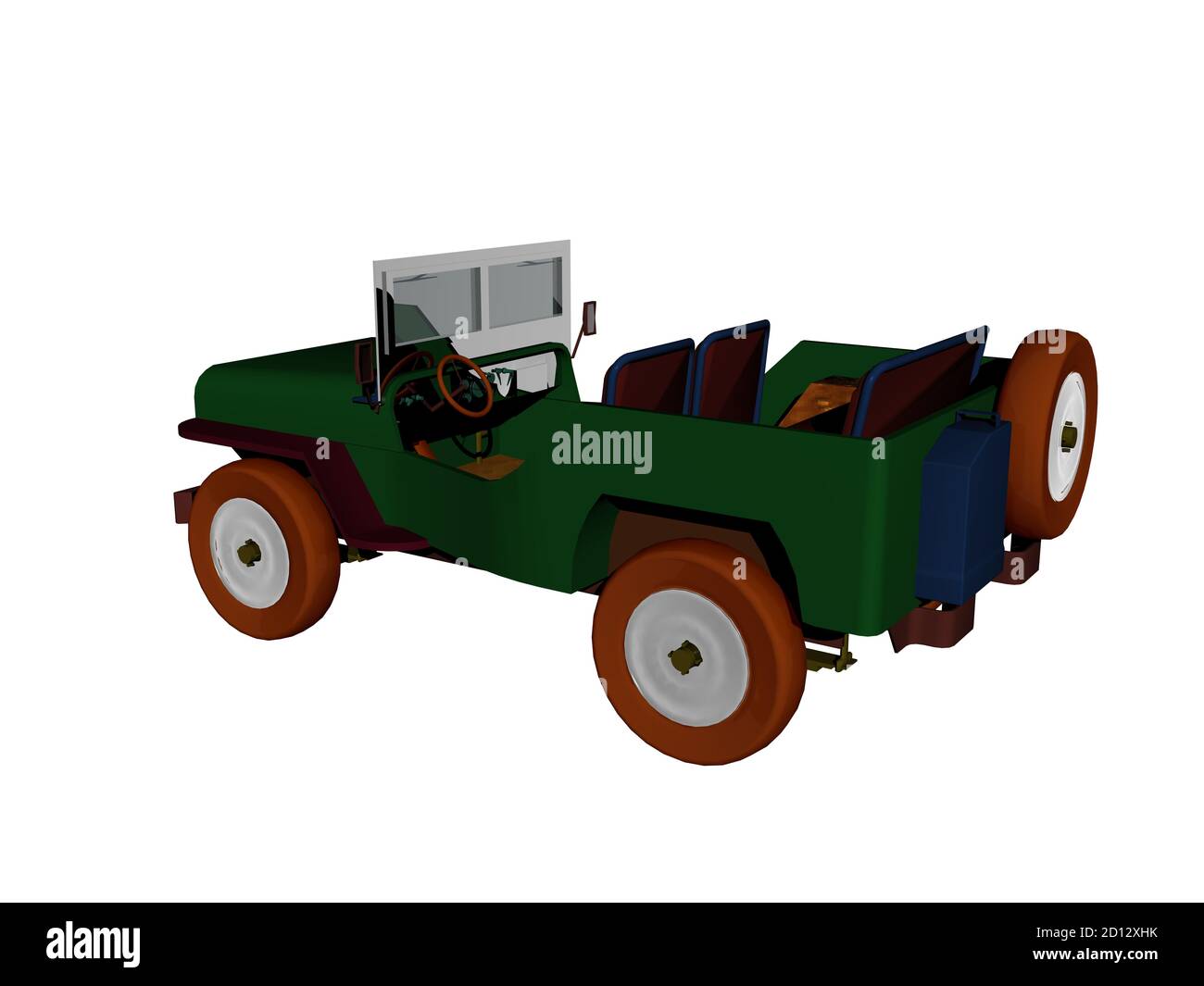 green off-road military vehicle as a convertible Stock Photo - Alamy