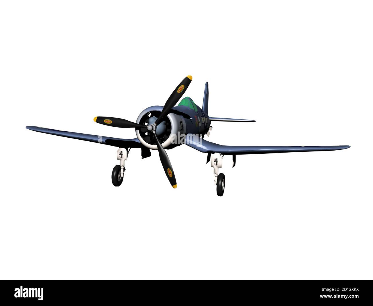 old single seat fighter plane with propeller Stock Photo - Alamy